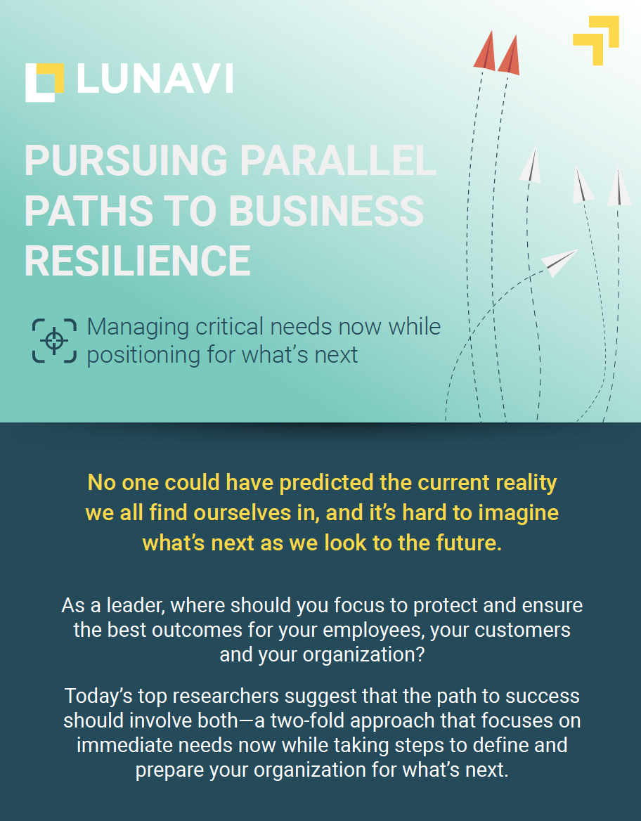 Parallel Paths to Business Resilience Infographic